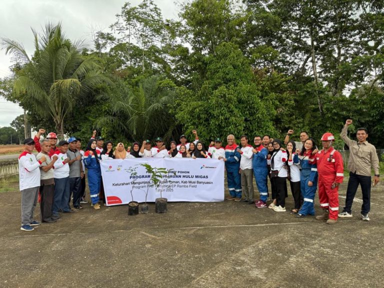Kolaborasi Penghijauan dan Mitigasi Bencana, PEP Ramba Field Bangun ...